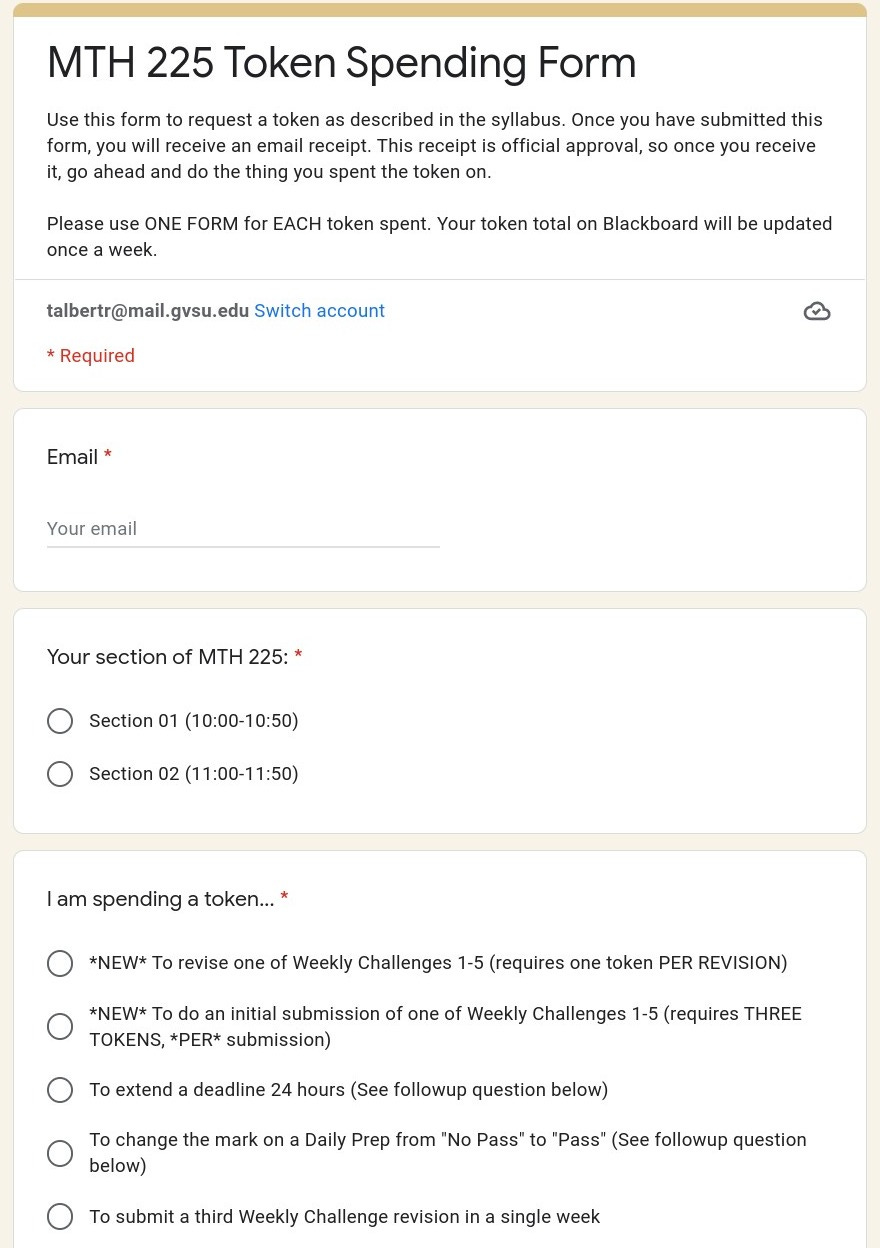 The care and feeding of tokens - by Robert Talbert