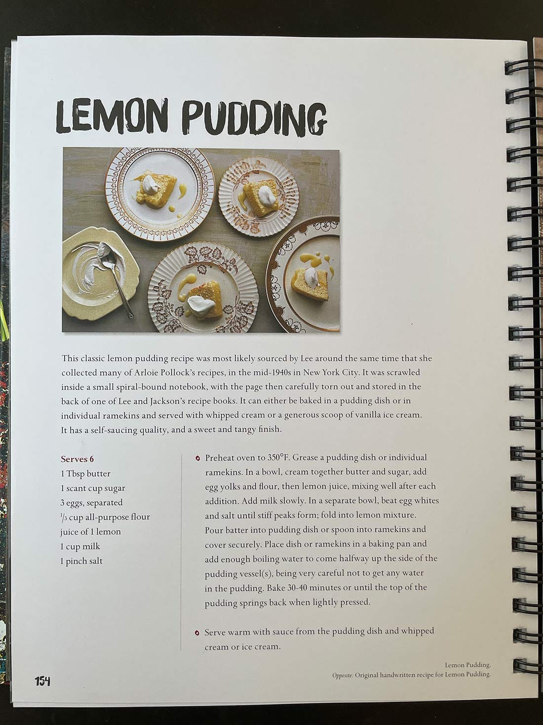 Lemon Sponge Pudding - by Susan Spungen - Susanality