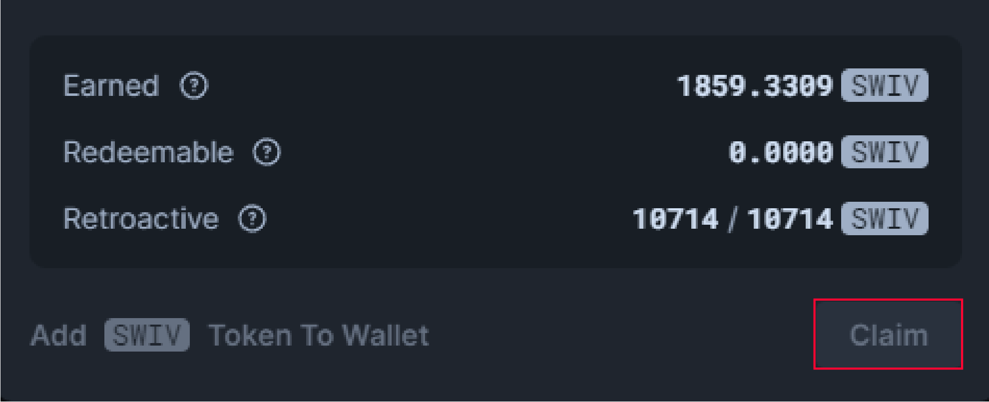 How to Claim your SWIV Tokens