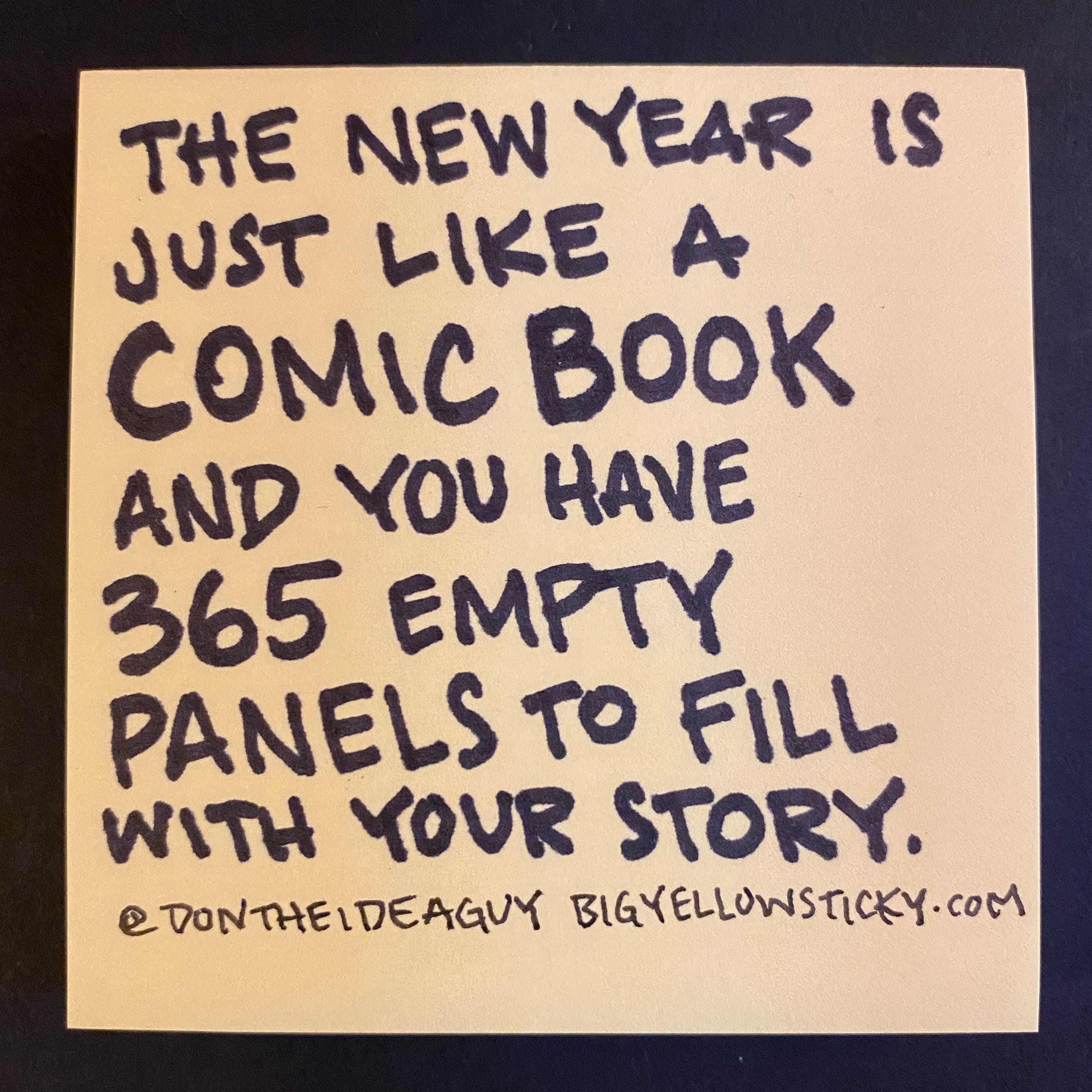 365 Empty Panels - by Don The Idea Guy - Big Yellow Sticky