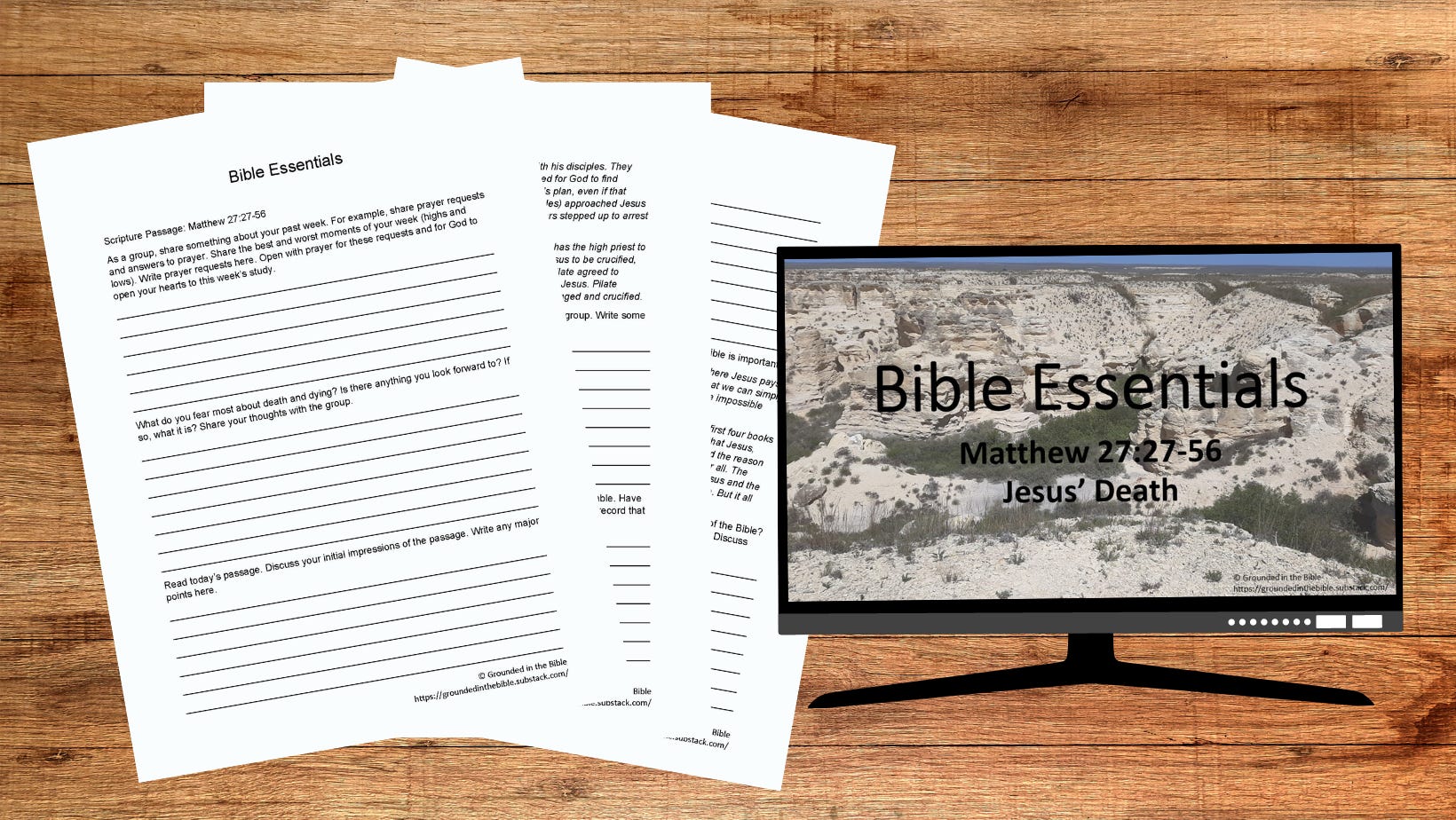 Matthew 27:27-56: Jesus' Death - by Karen Hoffman