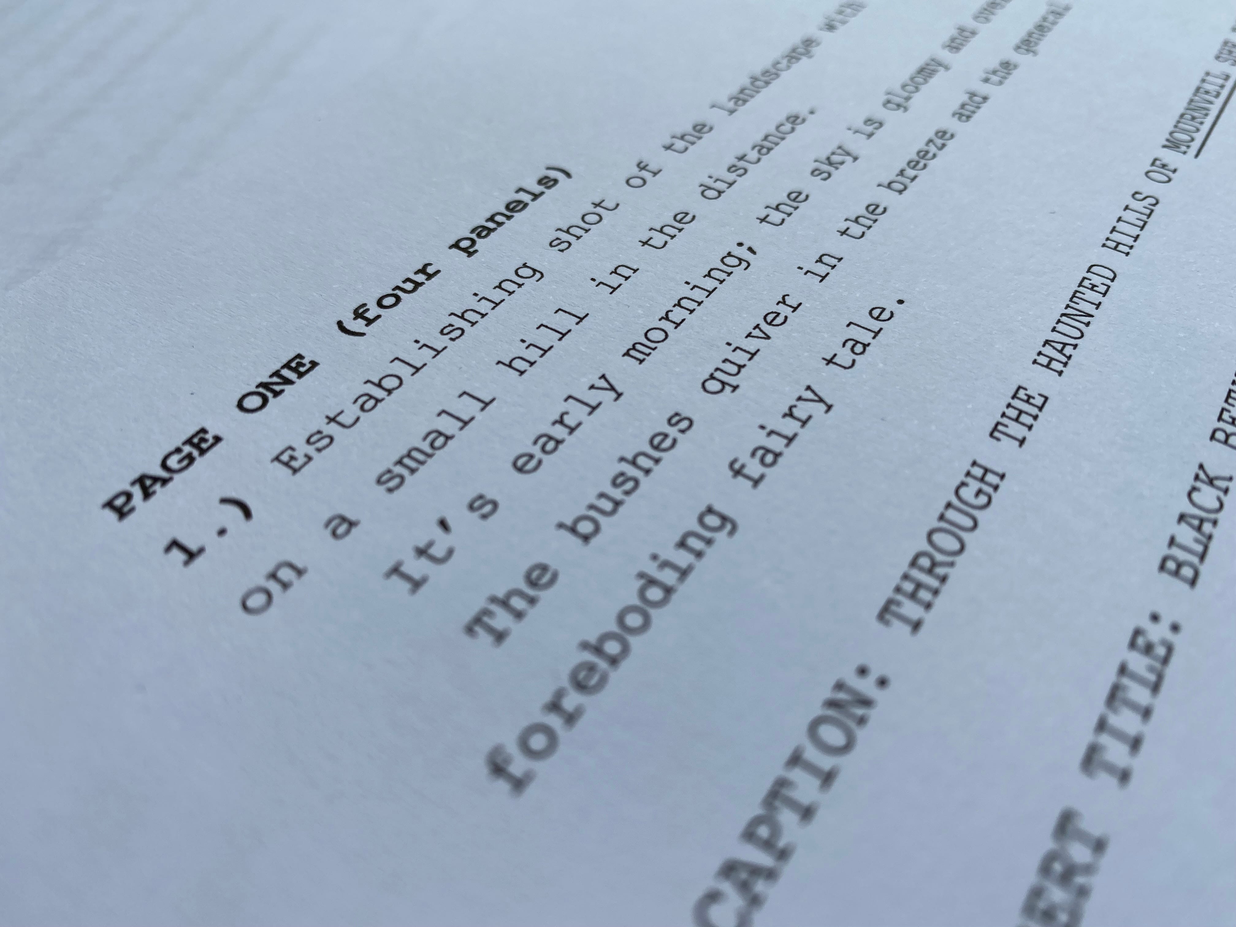 How I Format a Comic-Book Script - by Alec Worley