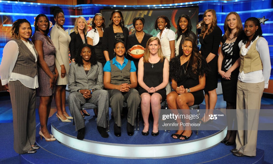 The evolution of WNBA fashion, as told through every draft's class photo
