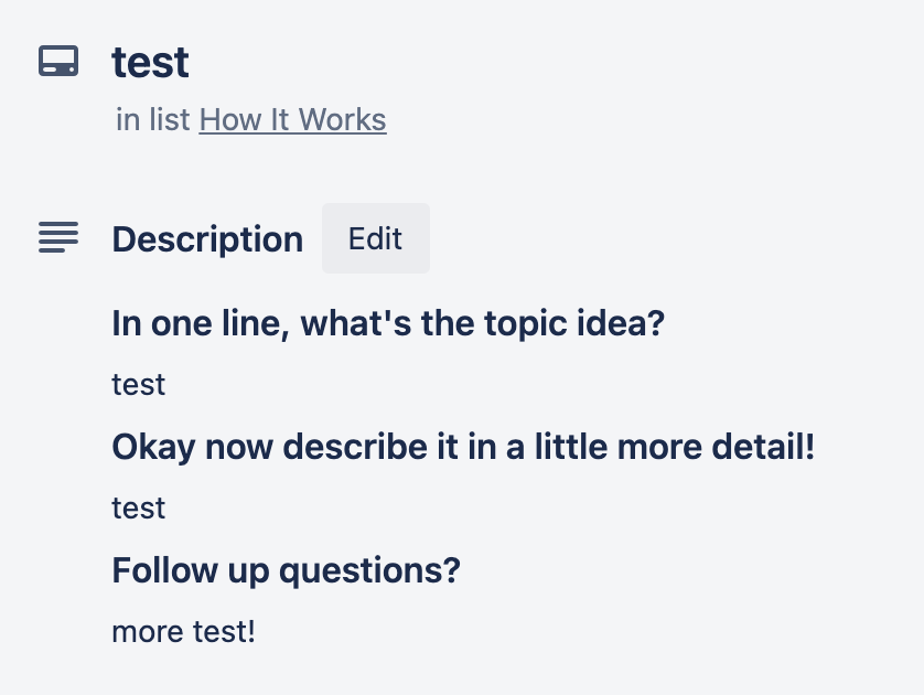 Creating Trello cards from Forms Fills - by Brittany Joiner Creating Trello cards from Forms Fills - by Brittany Joiner