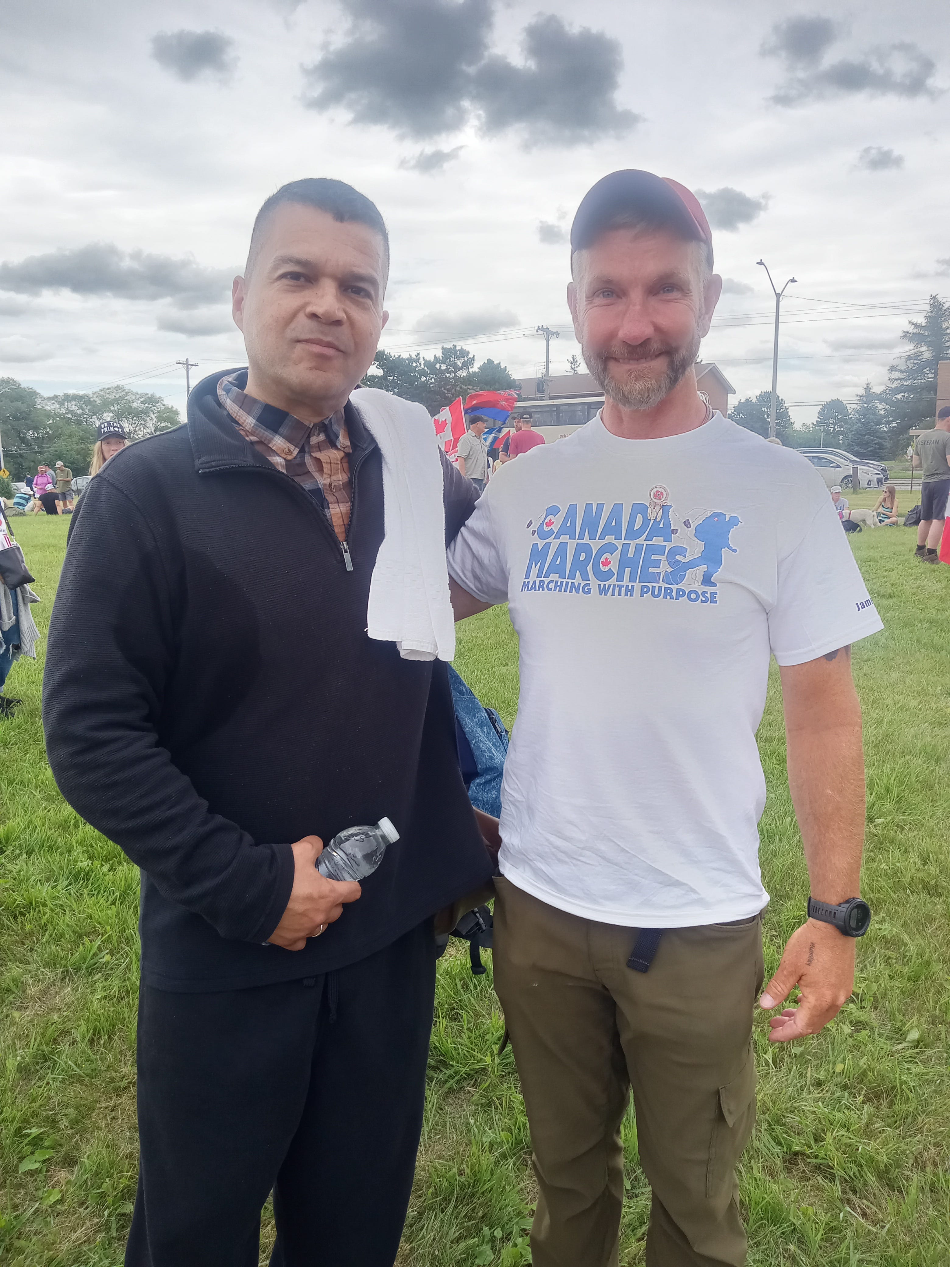 More photos as we marched into Ottawa to the Tomb of the Unknown ...