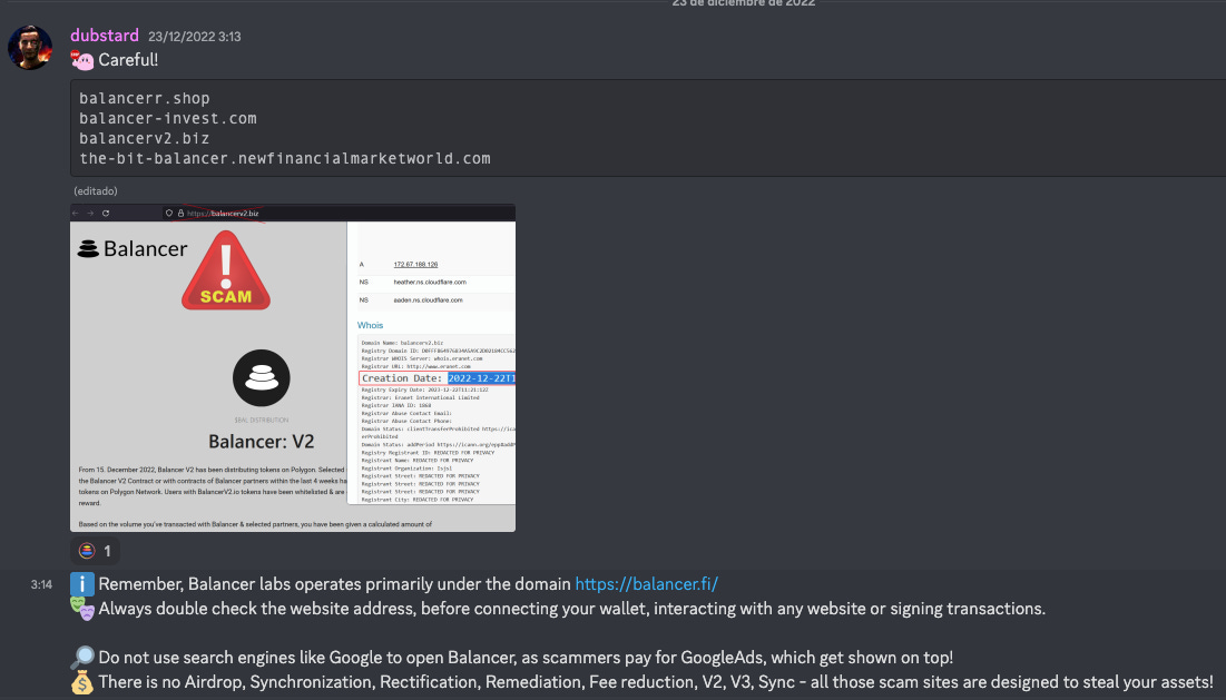 The Balancer Report - by Cosme Fulanito and Gleb