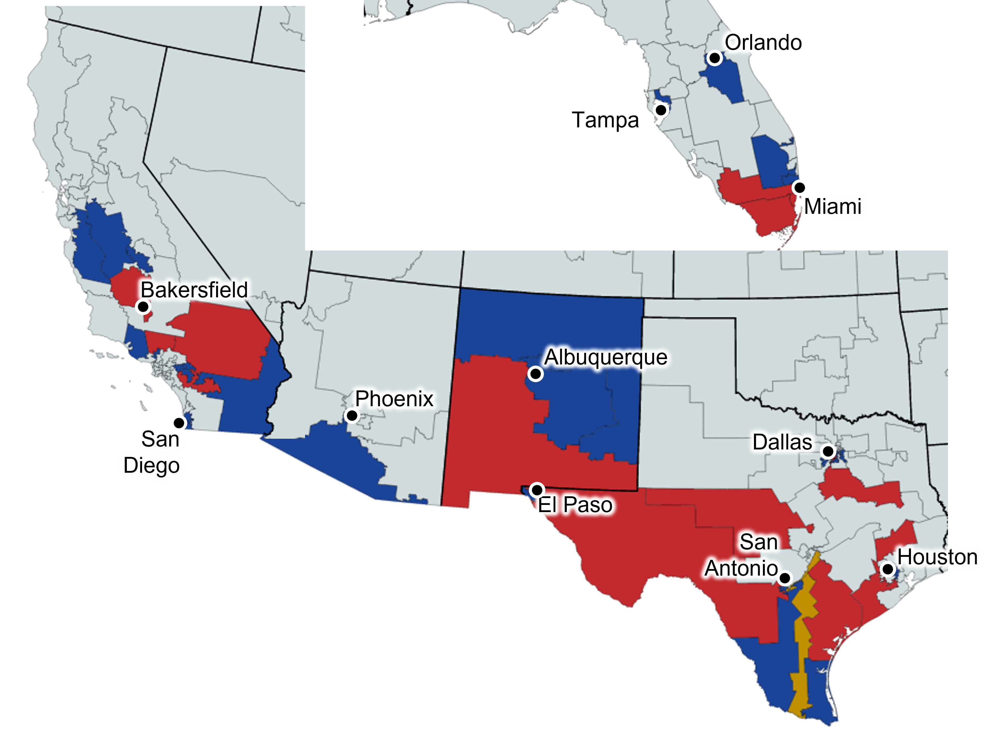 Majority-Minority Districts: Southern Border