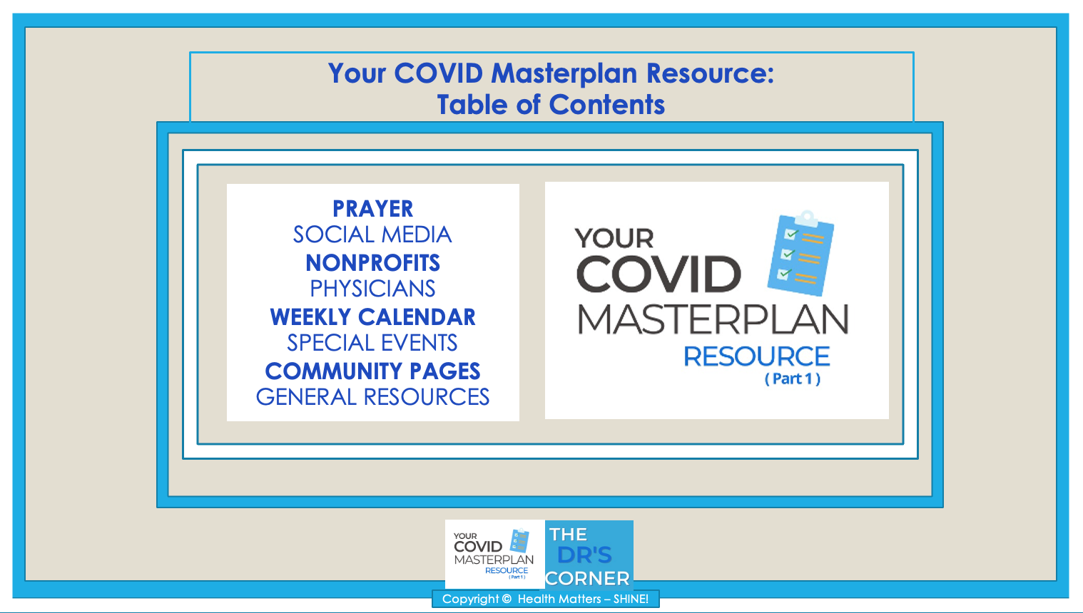 Ep 4: Your COVID Masterplan RESOURCE