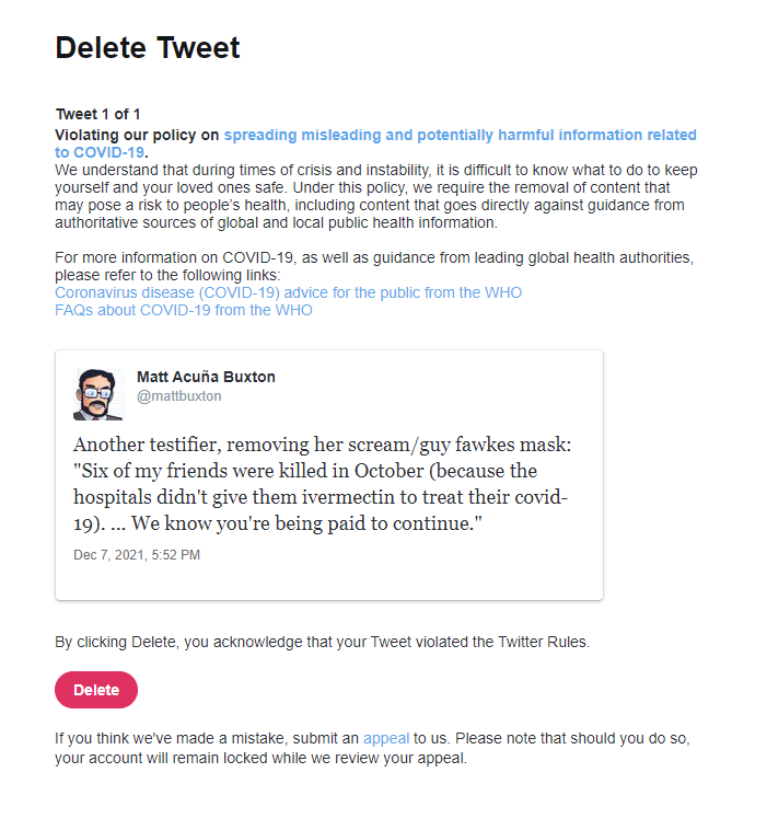 Back in Twitter Jail. - by Matt Acuña Buxton