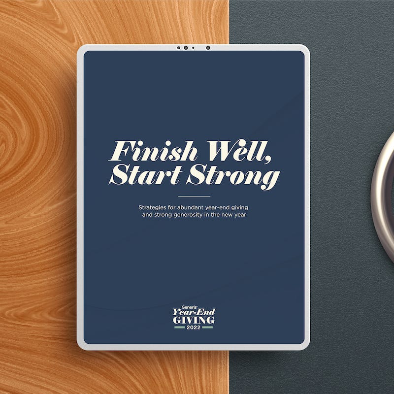 The economy and your next generosity initiative