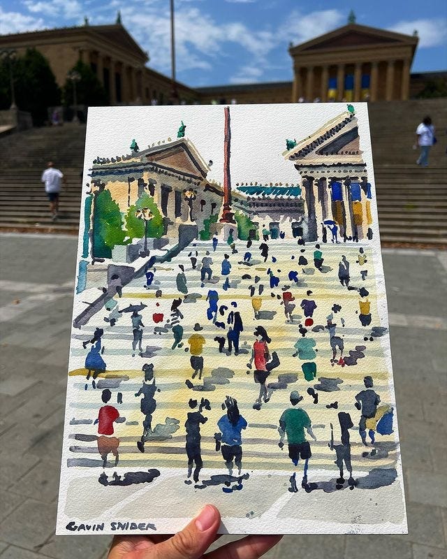 On the Spot: Gavin Snider paints the ‘Genius Loci’; the drawings of ...