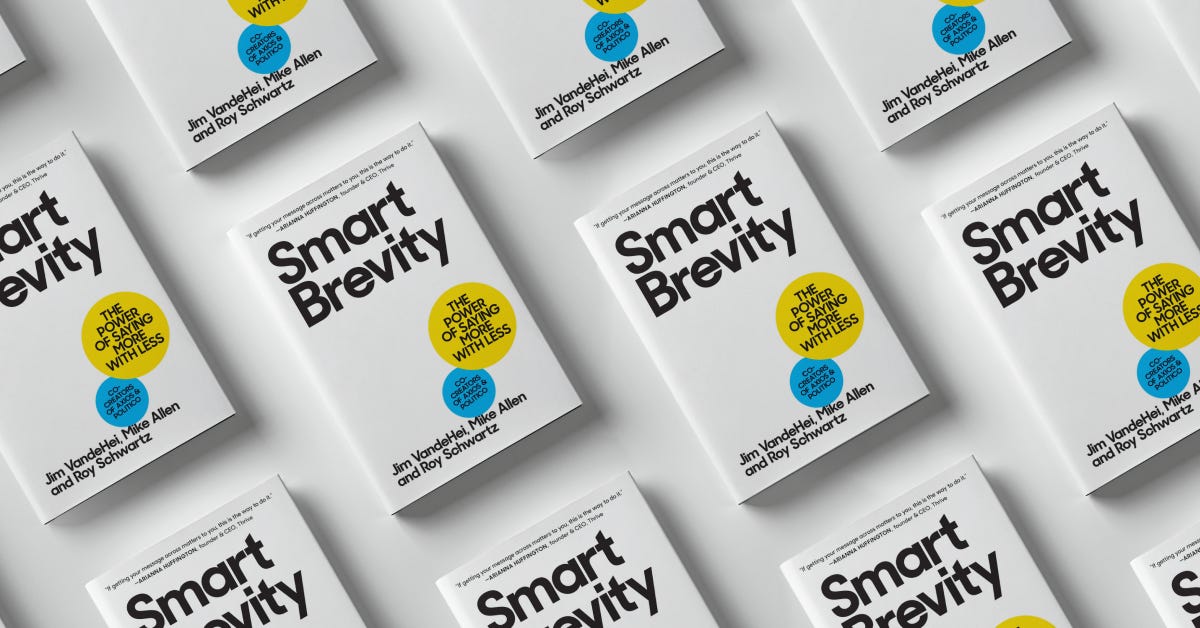¿Por qué todos debemos leer el libro sobre la Smart Brevity de Axios?