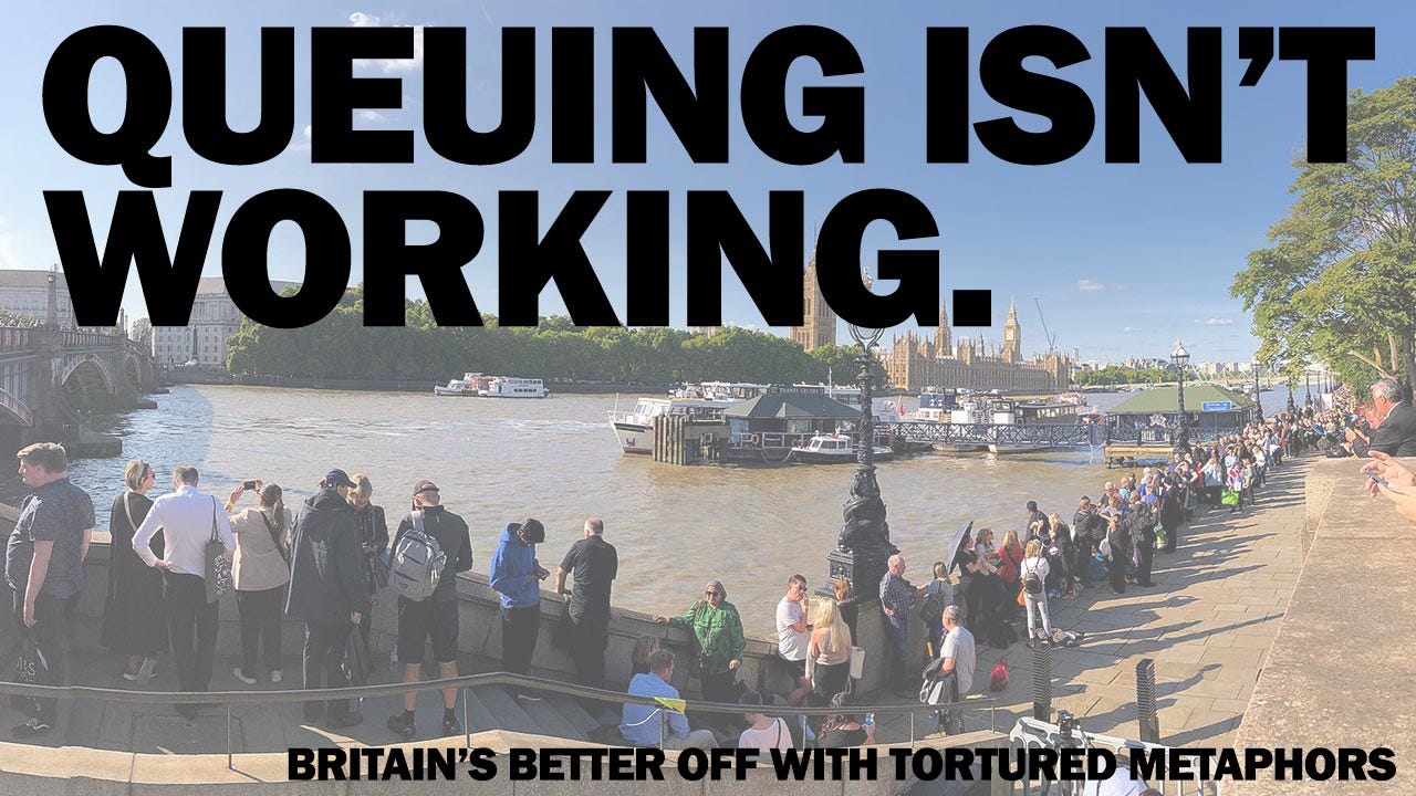 Queuing shouldn't be a British virtue - by James O'Malley