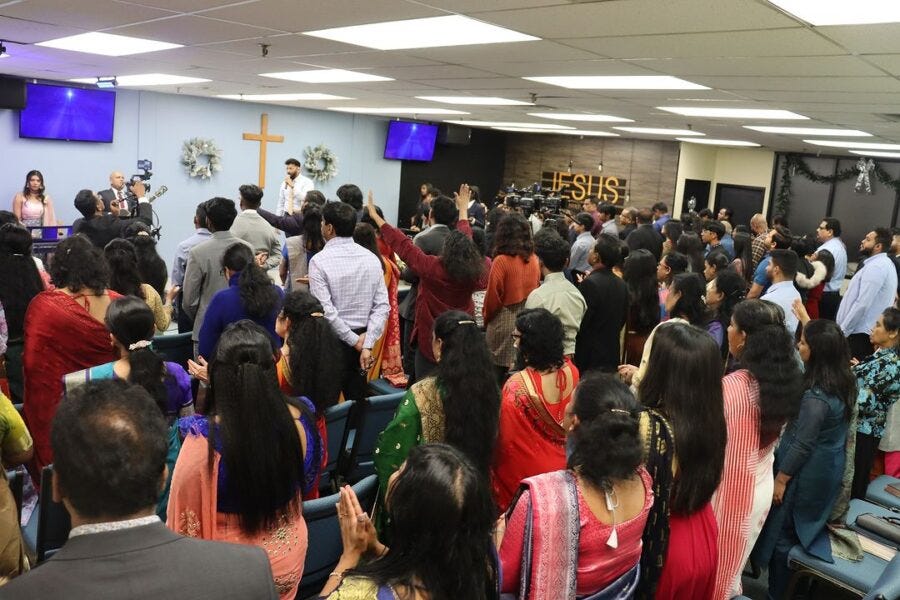 A Gallery Of The Faithful Gathering For Church. Album 21