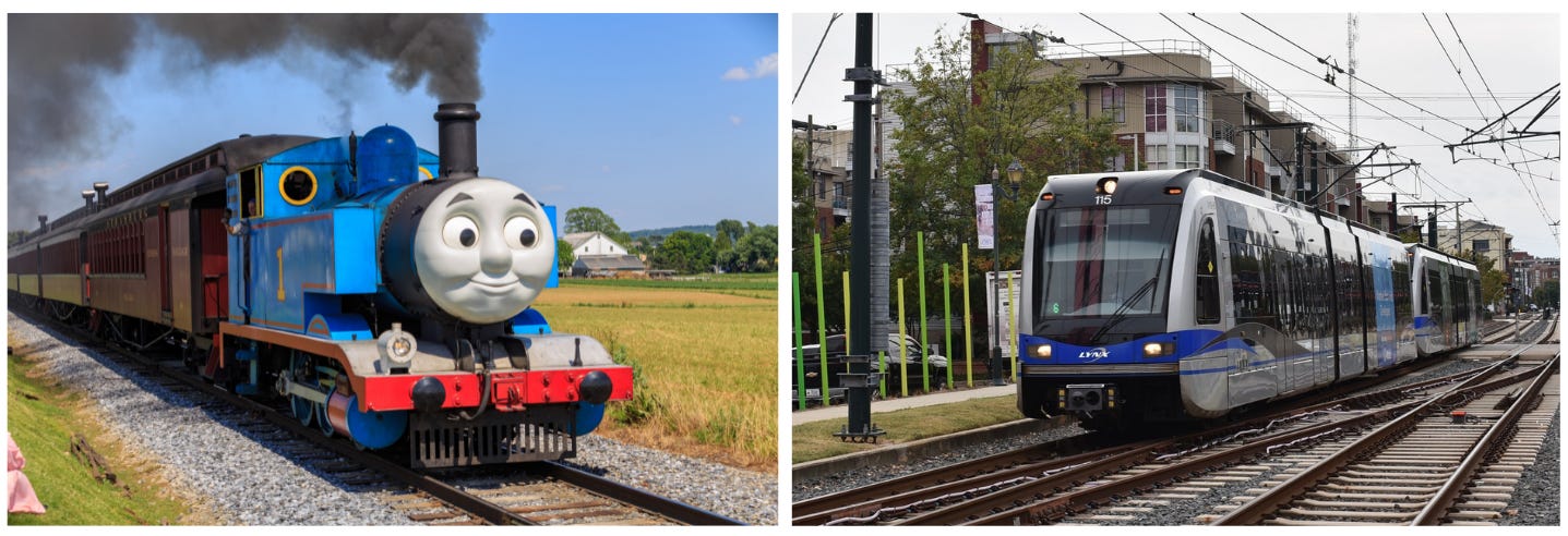 Transit Time: Lessons from Thomas and friends