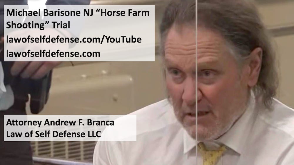 Michael Barisone New Jersey “Horse Farm Shooting” Opening Statements