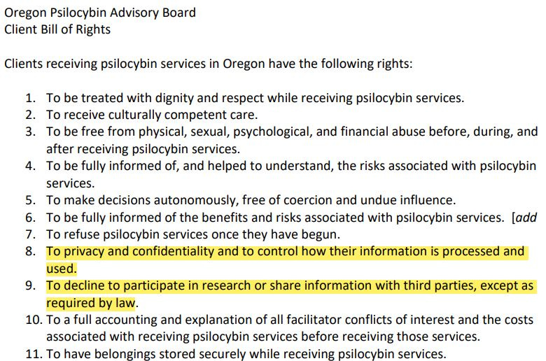 Oregon Psilocybin Emails Show Secret Data Collection Plans