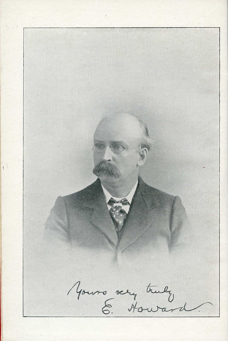 Ebenezer Howard built utopian cities in England