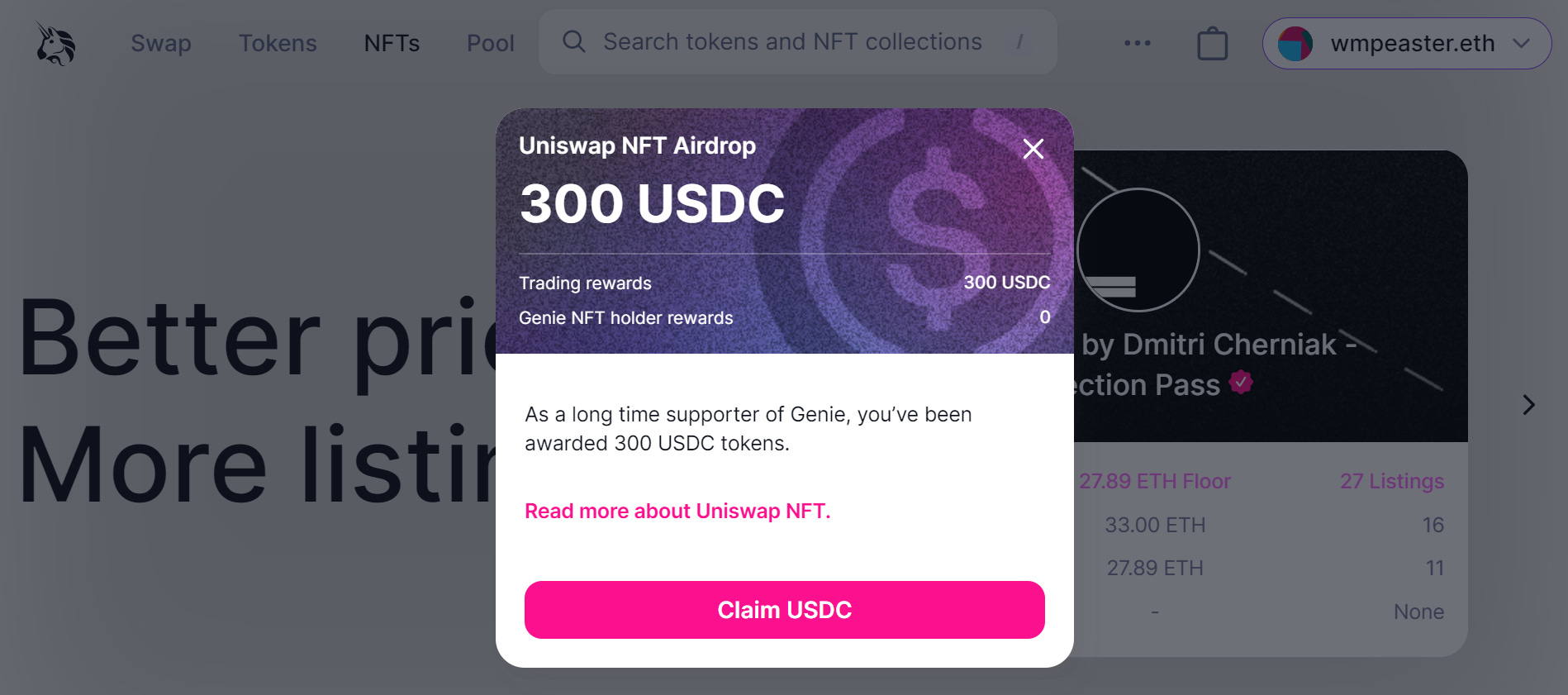 Trading NFTs on Uniswap 🦄 - by William M. Peaster
