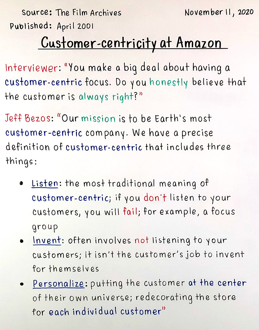 November 11 Customer centricity At Amazon november-11-customer-centricity-at-amazon