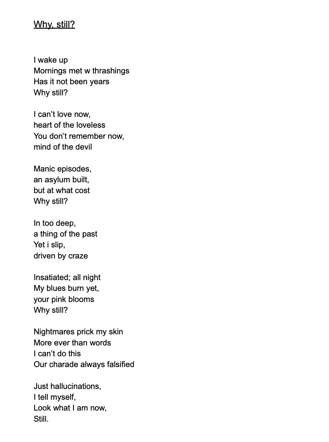 Rustic poems #1 - by shalizzle - a healing hand