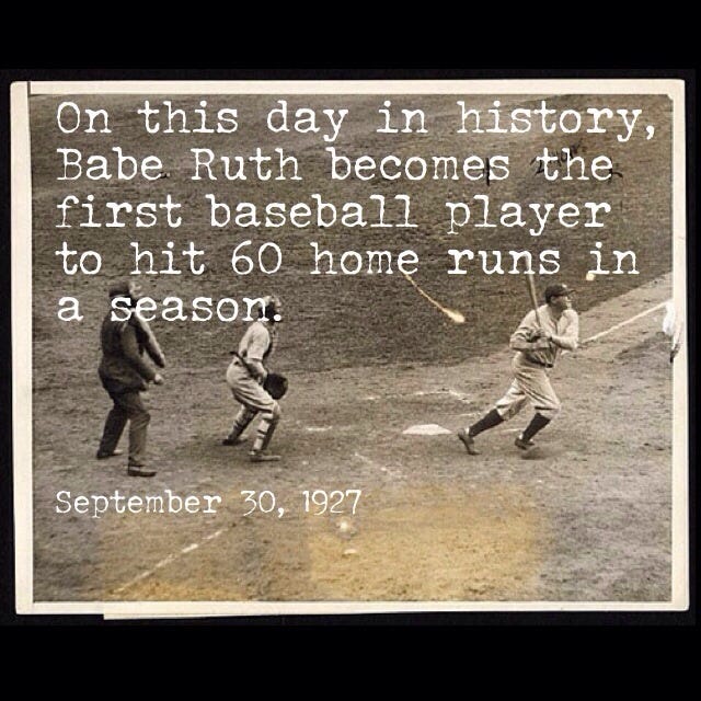 Babe Ruth Hits 60th Season Home Run - by George P. Wood