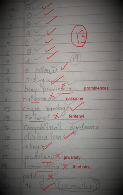 How do you lose marks in Reading?