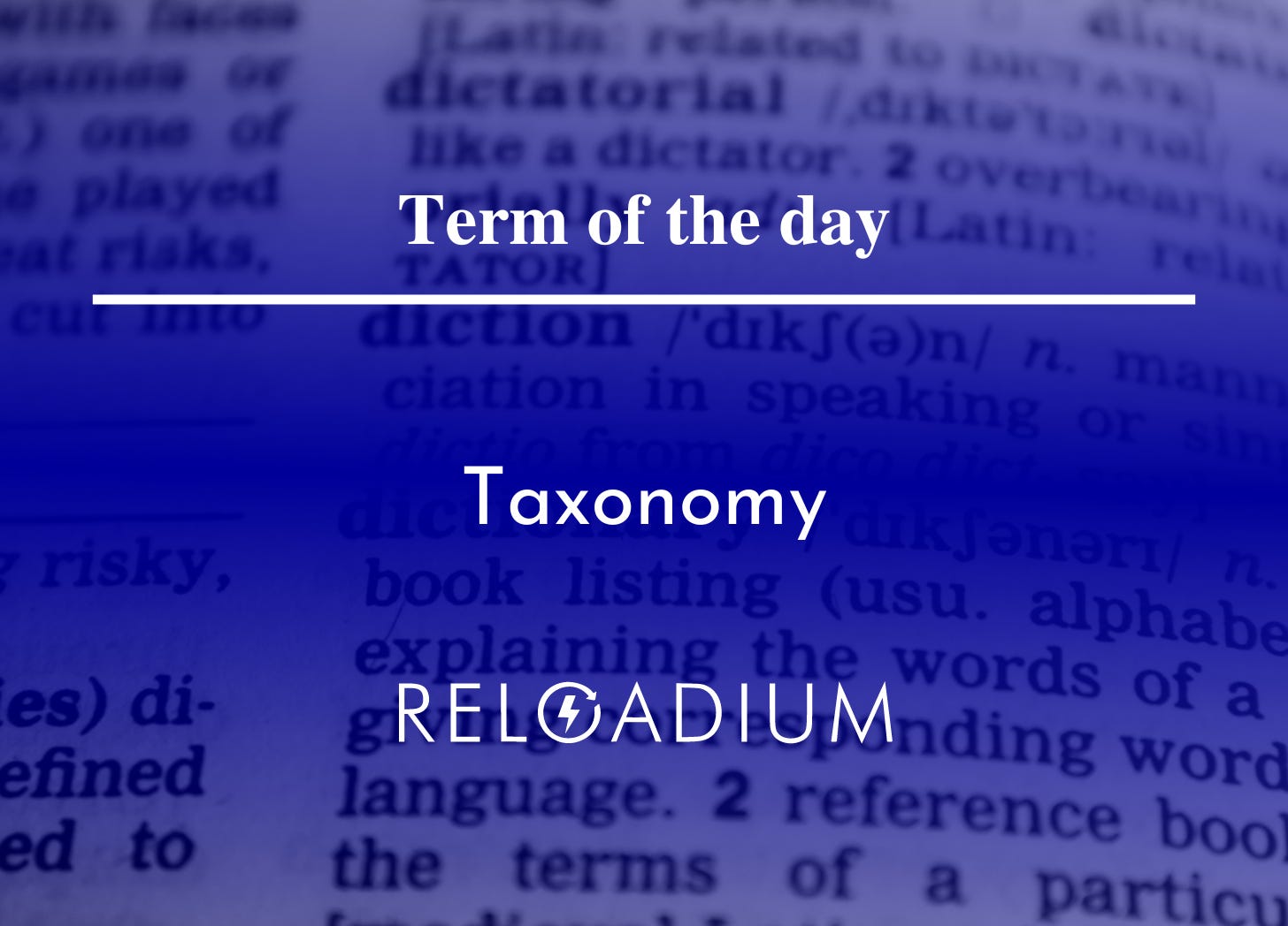 Term of the day: Taxonomy - by Manatea Vagner