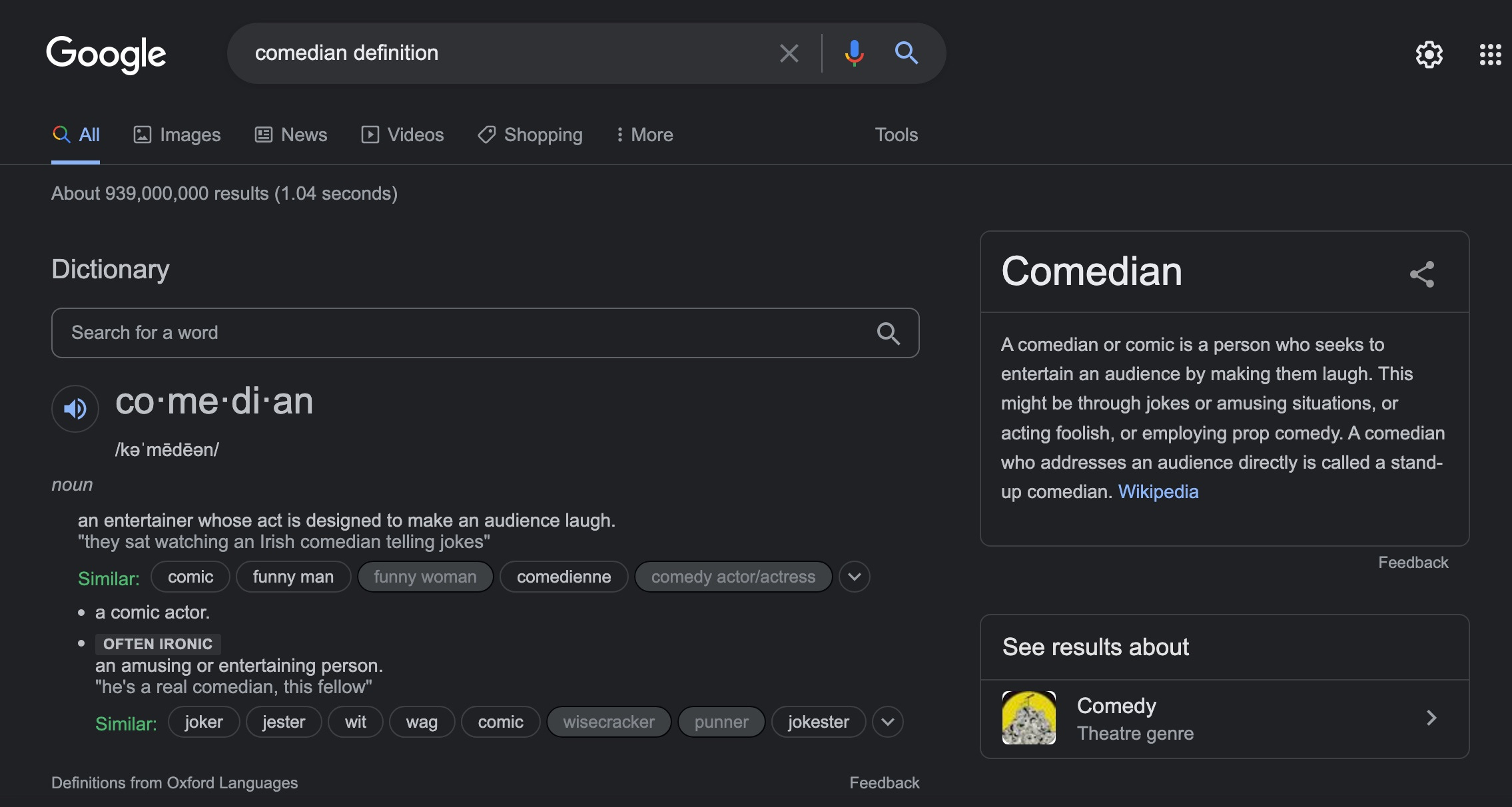 What Is A Comedian's Job, Anyway? - by Sean L. McCarthy