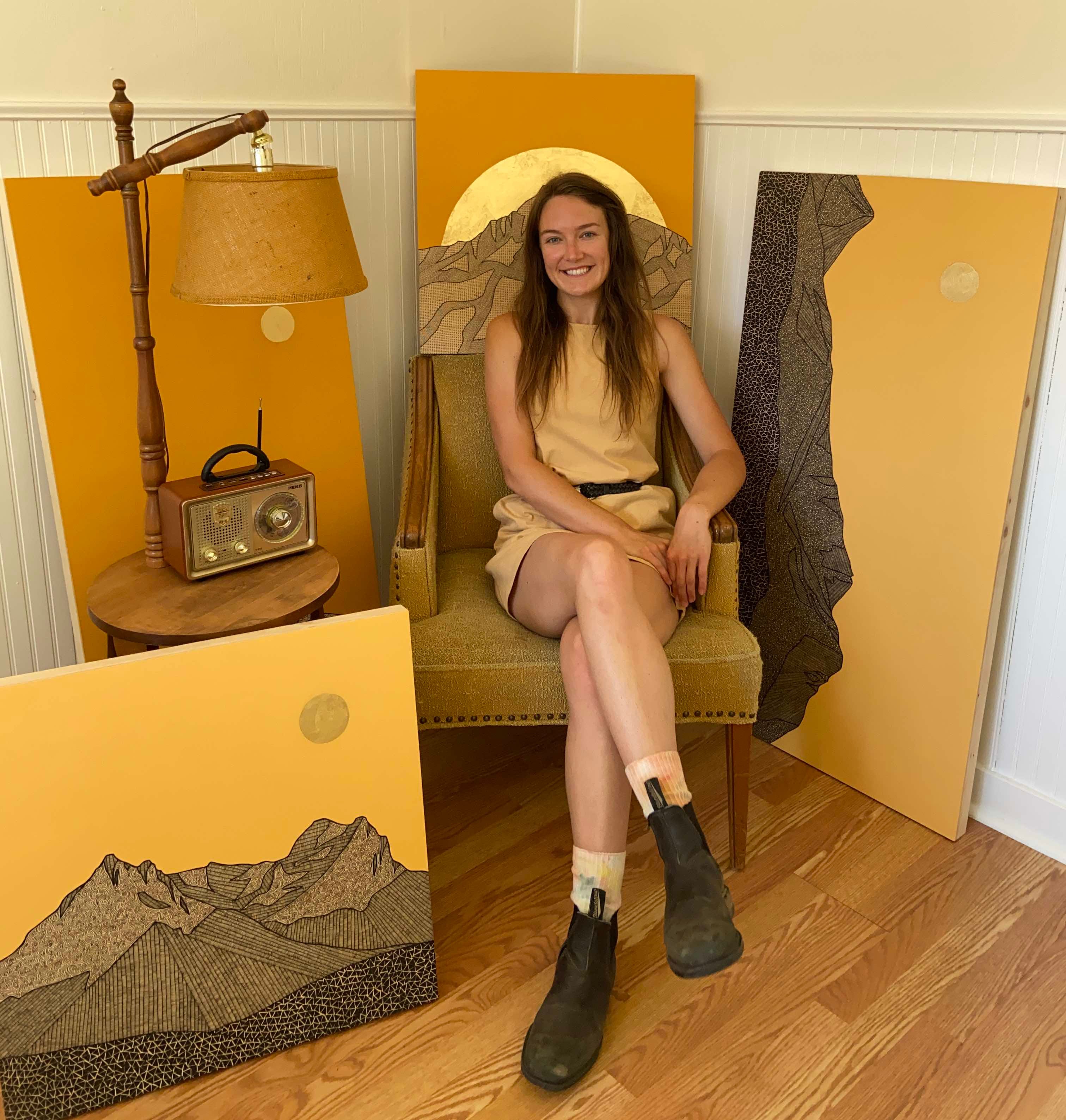 Cassie Loretta's brilliant view of the mountains