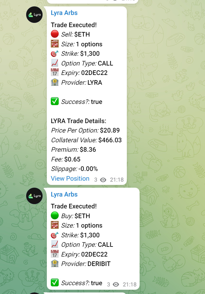 Introducing Lyra Arb Bot! - Ethboi’s Substack