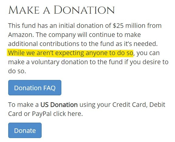 Amazon soliciting public donations to pay workers' sick leave