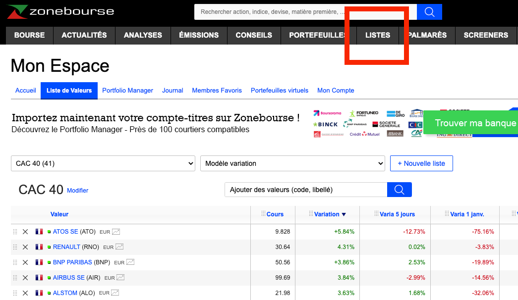 🏰 Pourquoi j'utilise Zonebourse.com 💹