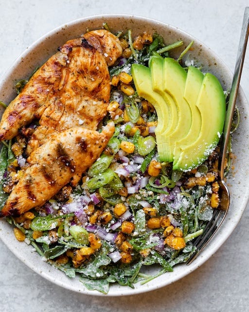 Elote-Inspired Summer Salad - by Carina Wolff