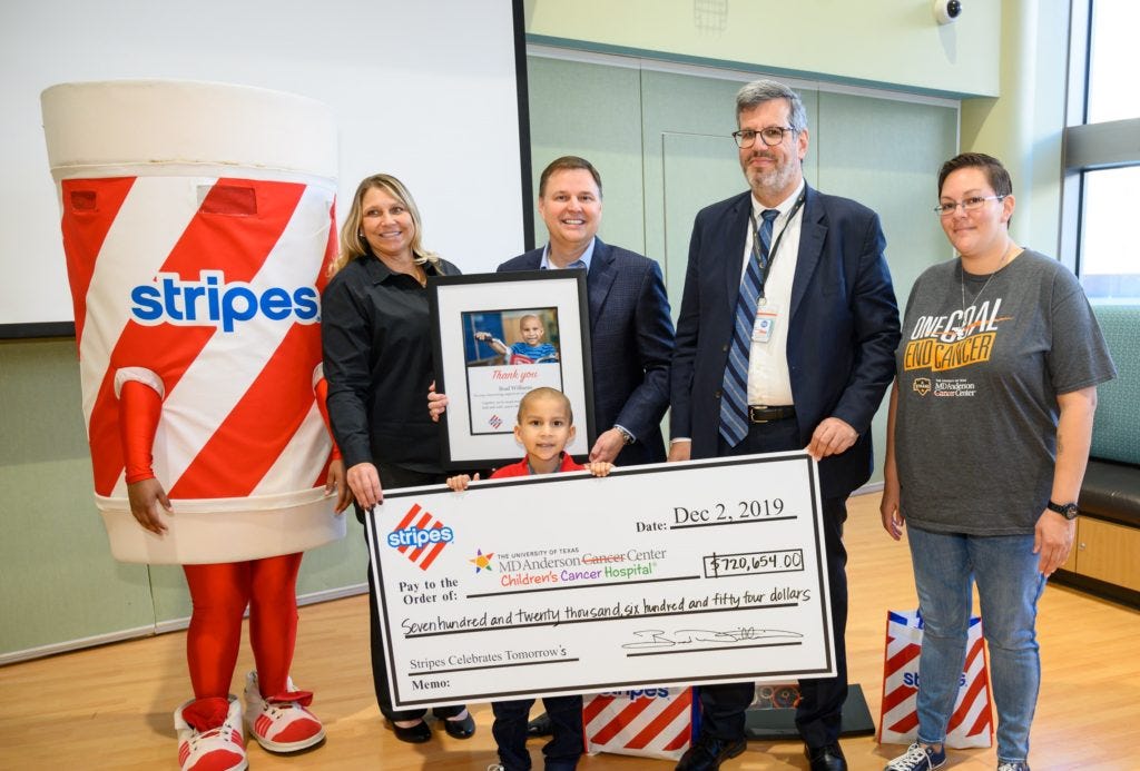 Stripes® Convenience Stores Raise More Than $720,000 for MD Anderson ...