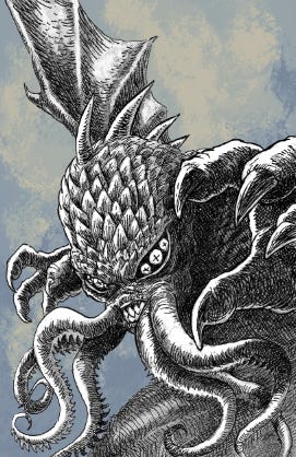 Kid Cthulhu - by Ray Ramos - Cryptidnals' Newsletter