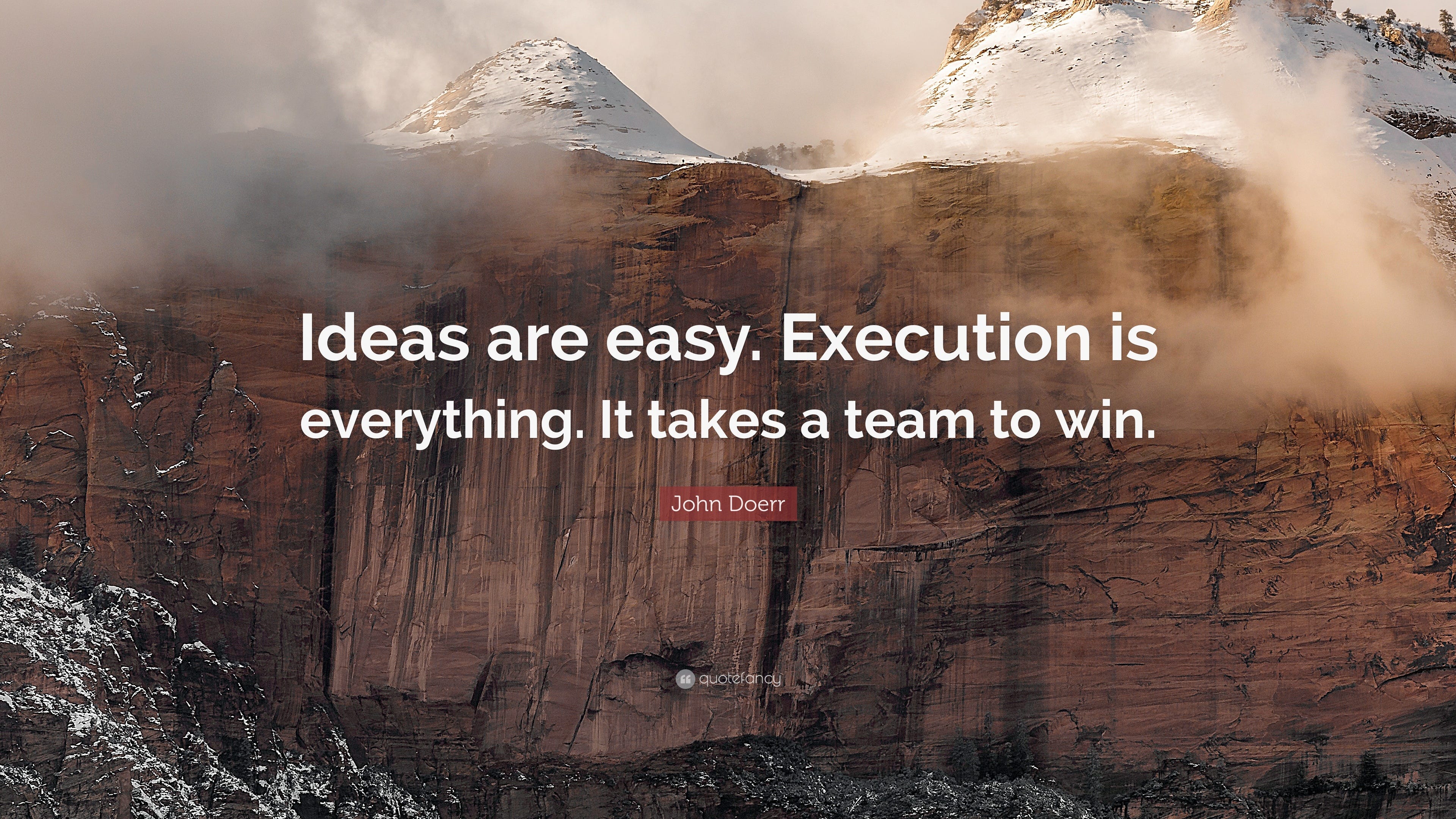 Ideas are easy, Execution is everything. - by A. Mbuvi