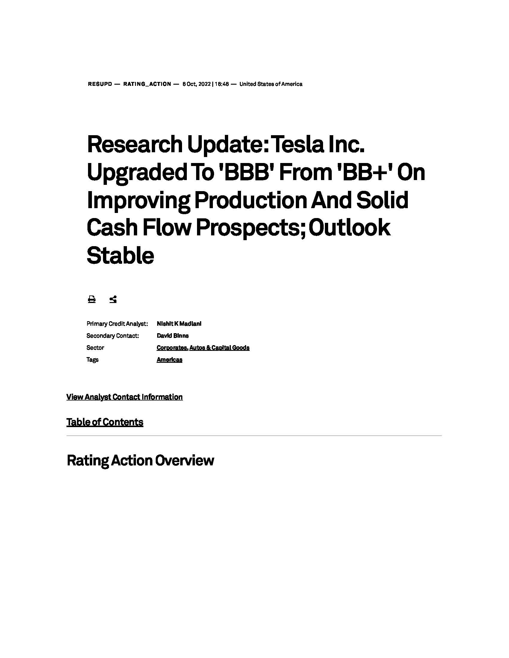 The S&P upgrade report - by AlexandraMerz @TeslaBoomerMama