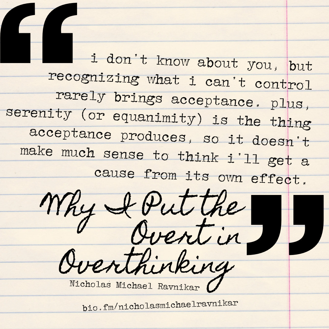 “Why I Put the Overt in Overthinking” (or, “I’m Not a Hater I Just ...