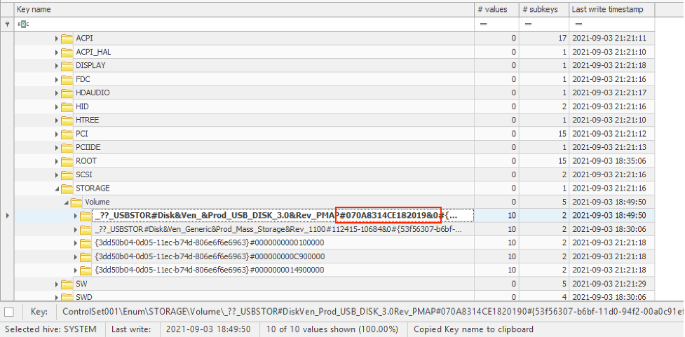 Windows updates and anti-forensics (part 1, USB devices)