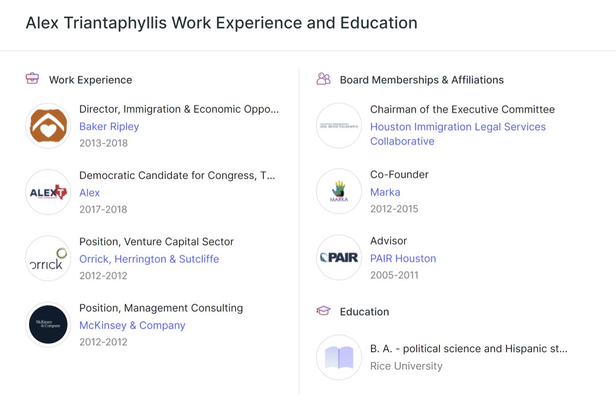 Is Alex Triantiphyllis, Lina Hidalgos Chief of Staff a DNC Operative?