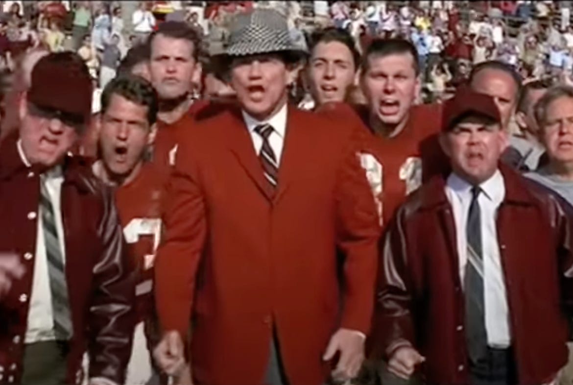 How would Forrest Gump fare at Alabama today?
