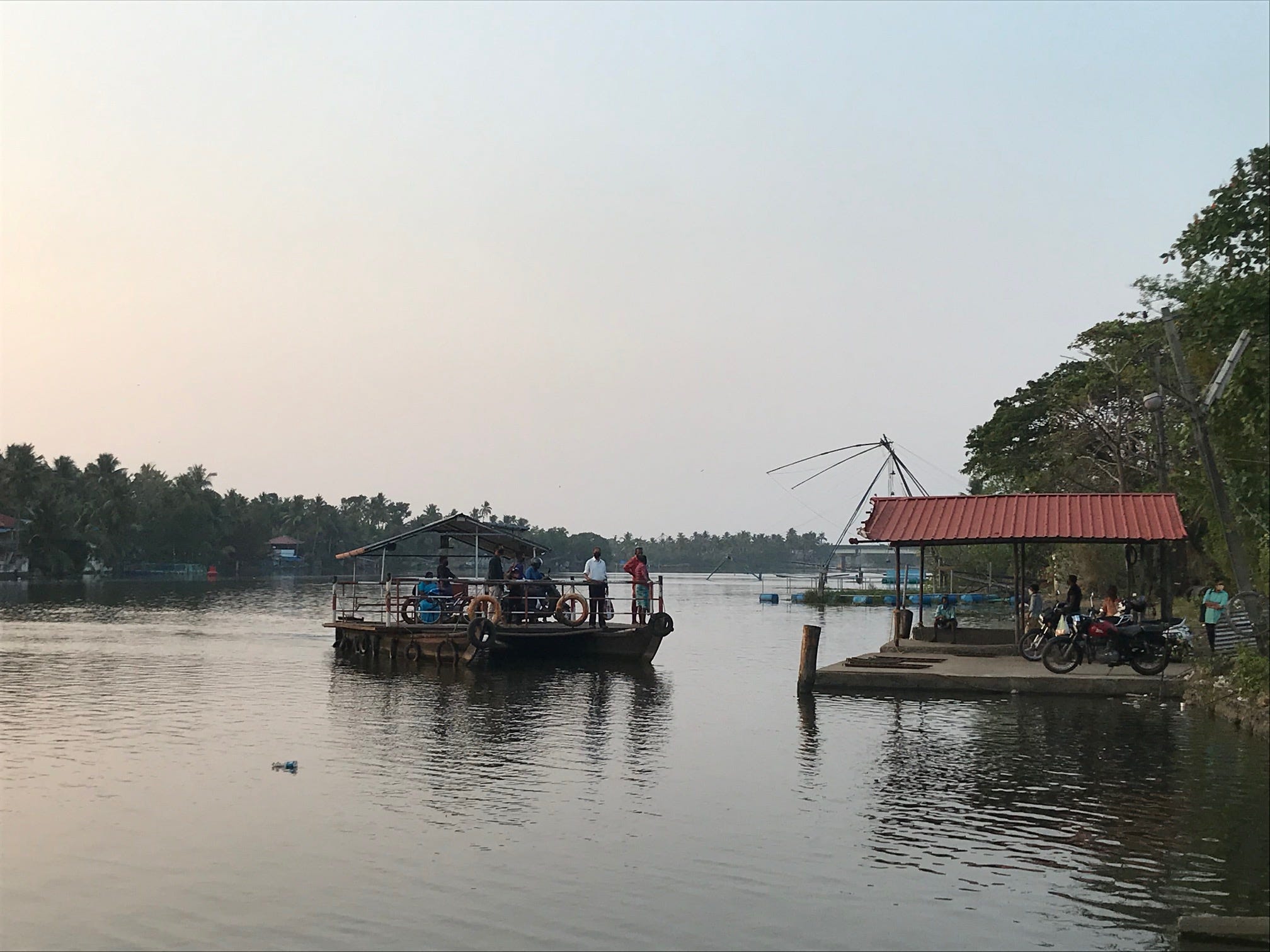 A Village, Cast In Red. - by Binu Philip