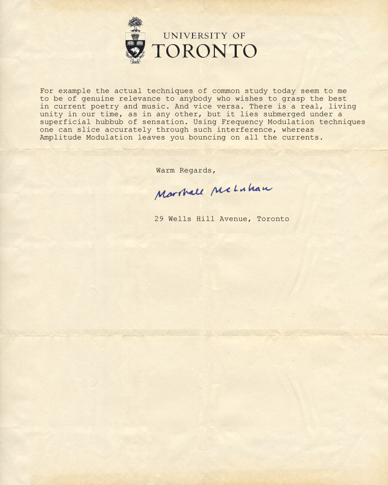 McLuhan Letter to Innis - by ediblspaceships
