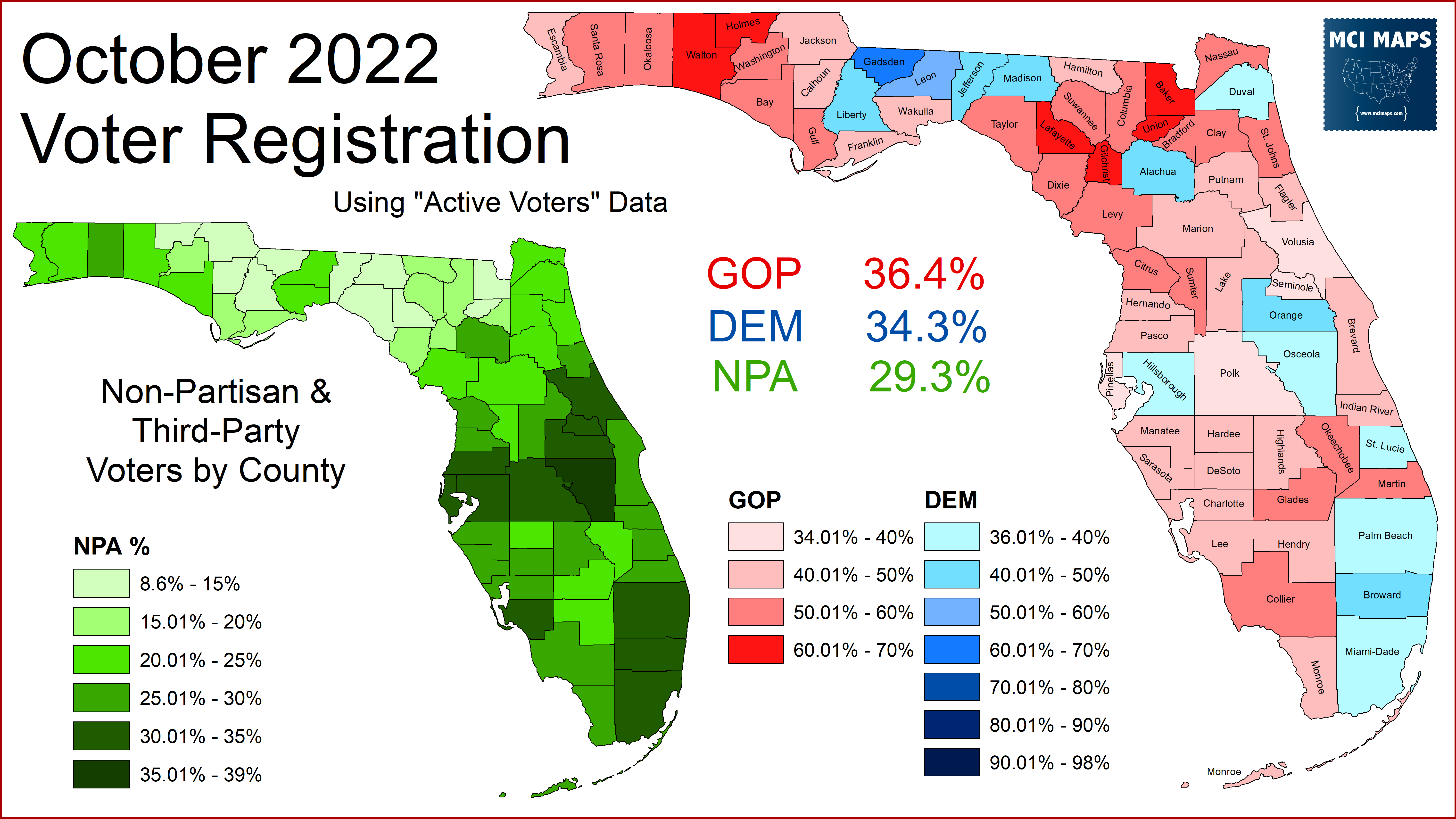 Issue #74: Florida Republicans Toppled Democrats in Registration