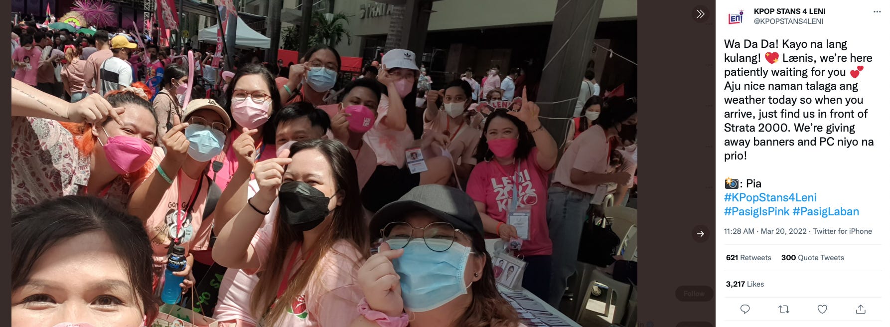 Panay pink, panay mask sa #Pasiglaban - by Tony Tikbalang