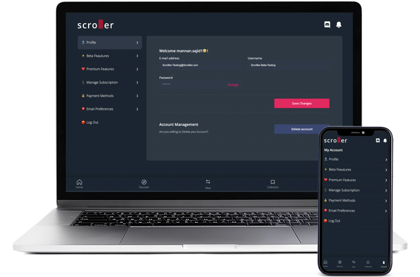 ️ Clean, 🏕 Simple, 🎥 Content-oriented & 🧭 Easy-to-navigate Scrolller