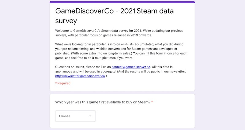 Call for data: help us measure Steam success!