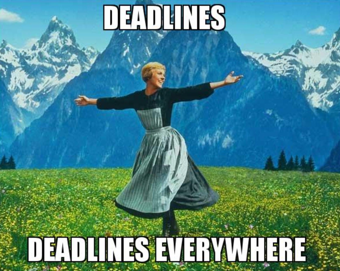 El "Deadline Mode" te ha salvado la vida. Otra vez.
