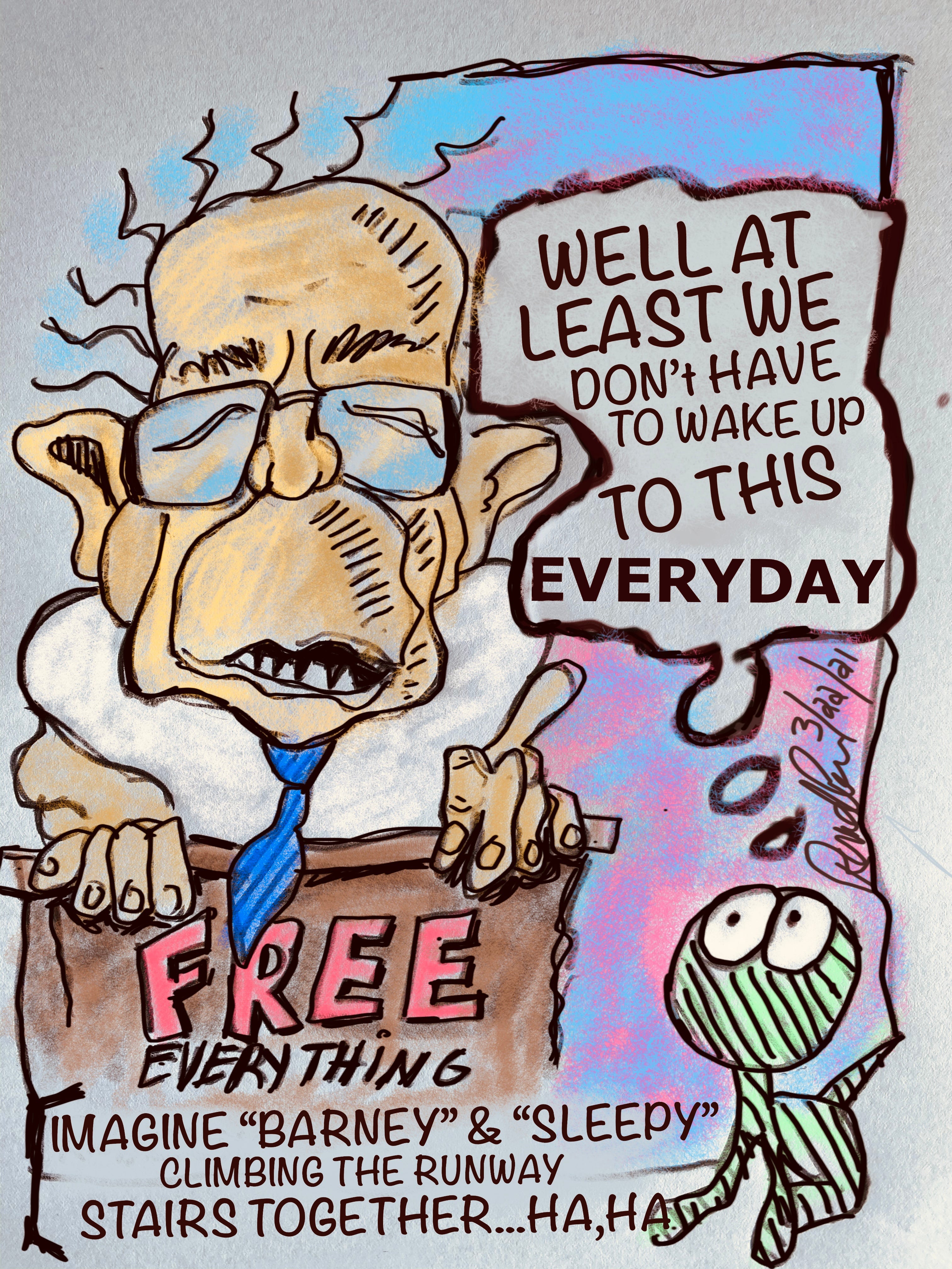 Barney & Sleepy - by Randy Larsen - Randy’s Newsletter